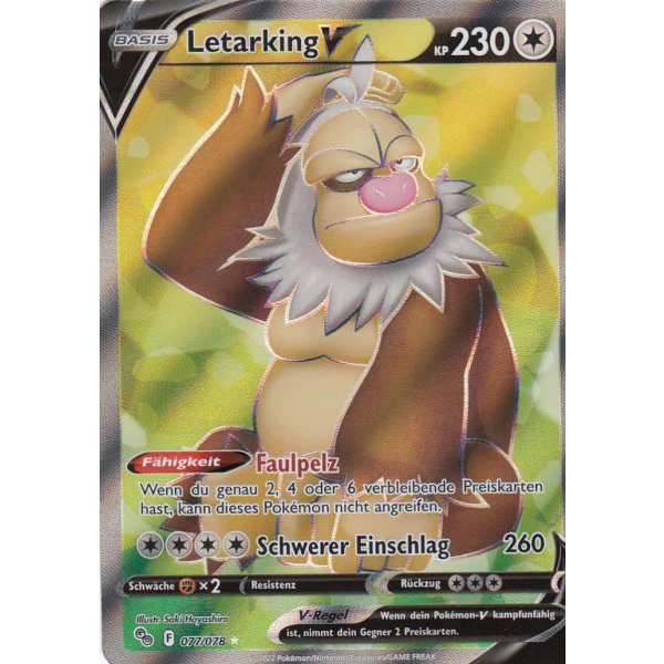 Letarking-V 077/078 Pokemon GO Pokemon Karte günstig kaufen
