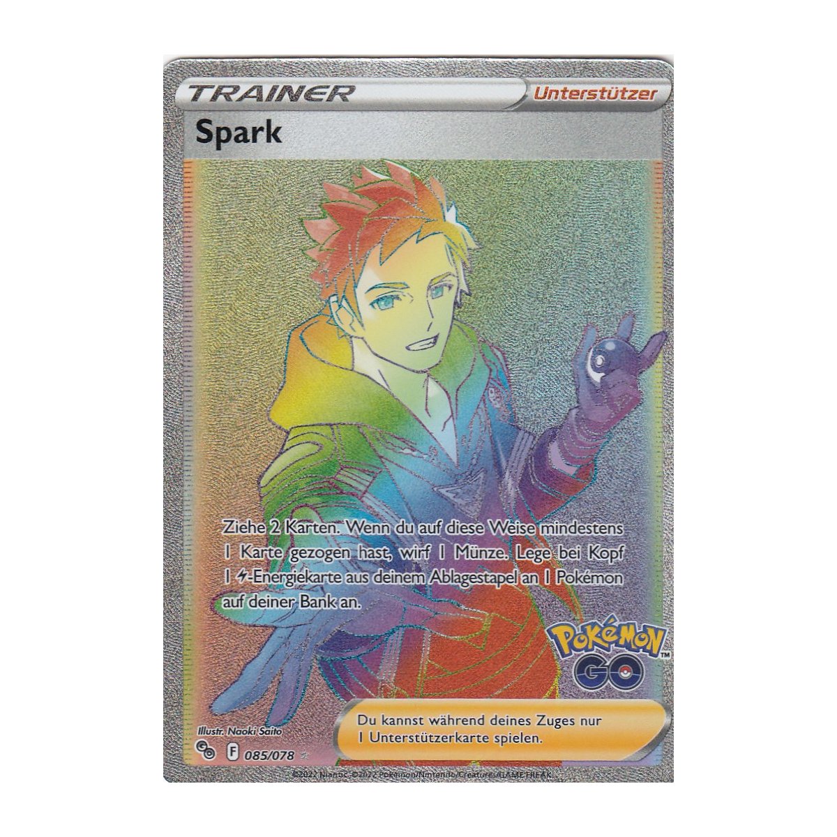 Spark 085/078 RAINBOW Pokemon GO Pokemon Karte günstig kaufen