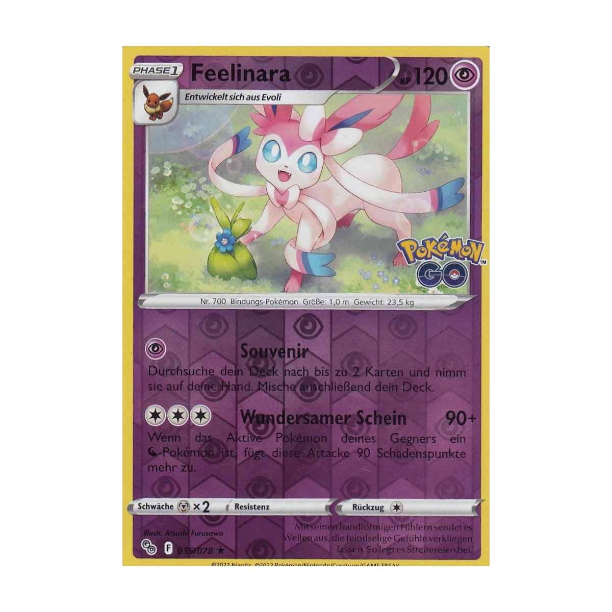 Feelinara 035/078 HOLO REVERSE HOLO Pokemon GO Pokemon Karte kaufen