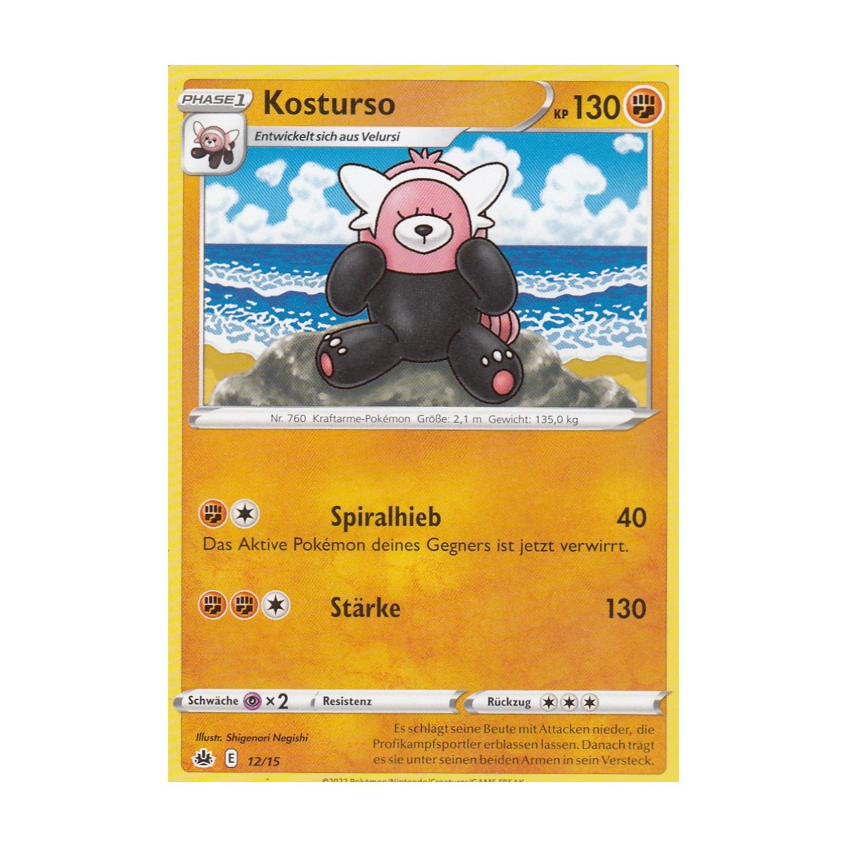 Kosturso 12/15 McDonalds2022 Pokemon Karte günstig kaufen