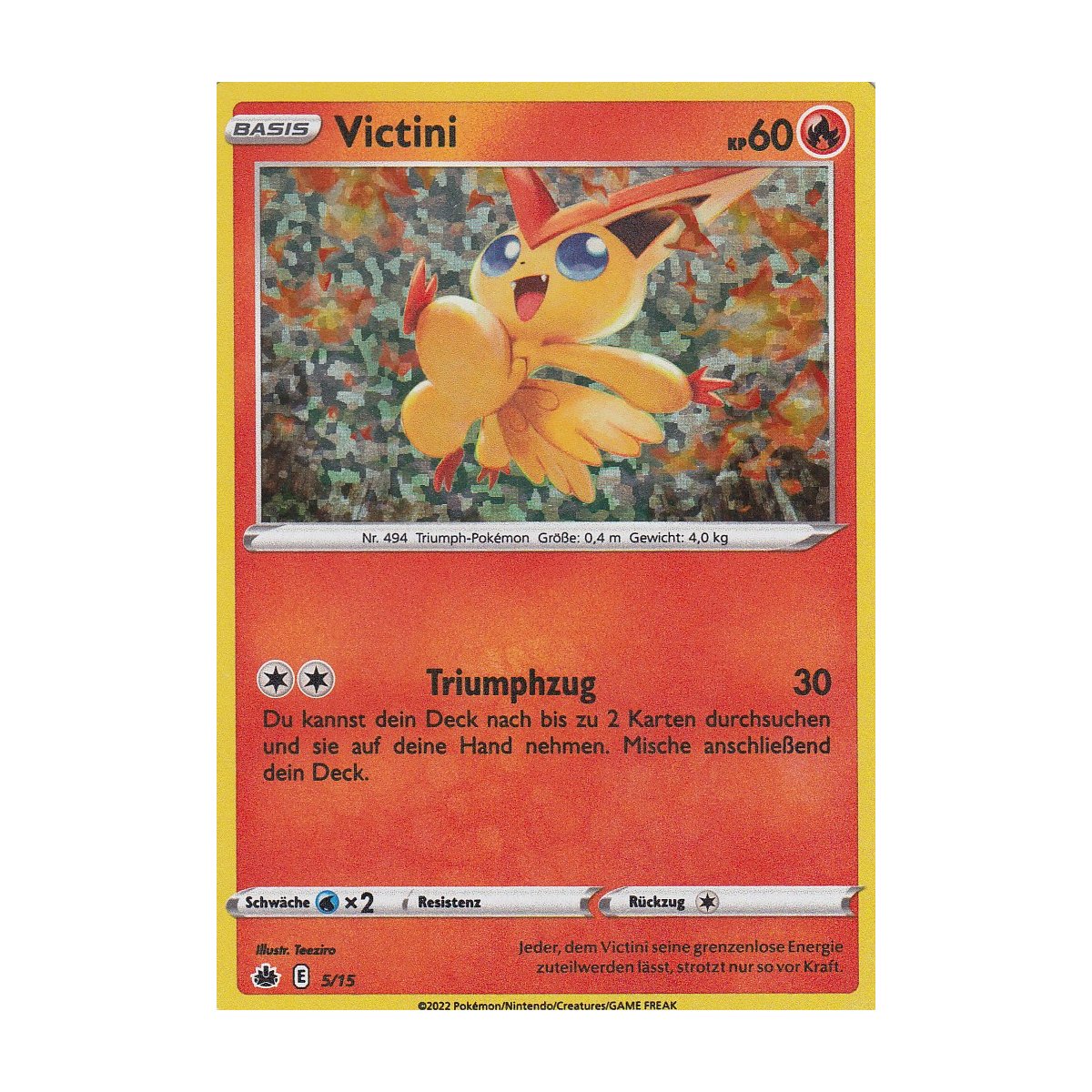 Victini 5a/15 Holo McDonalds2022 Pokemon Karte günstig kaufen