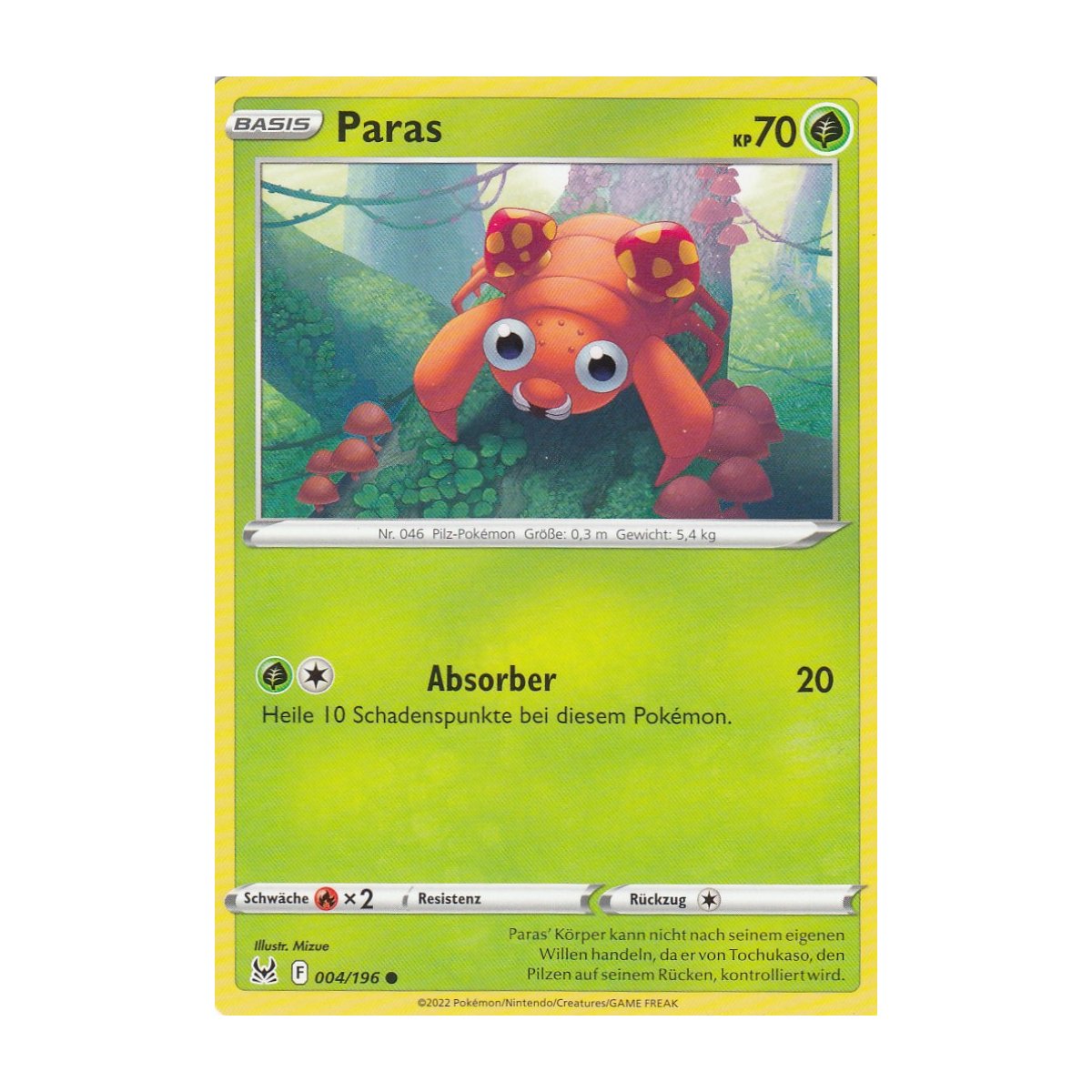 Paras 004/196 Verlorener Ursprung Pokemon Karte günstig kaufen