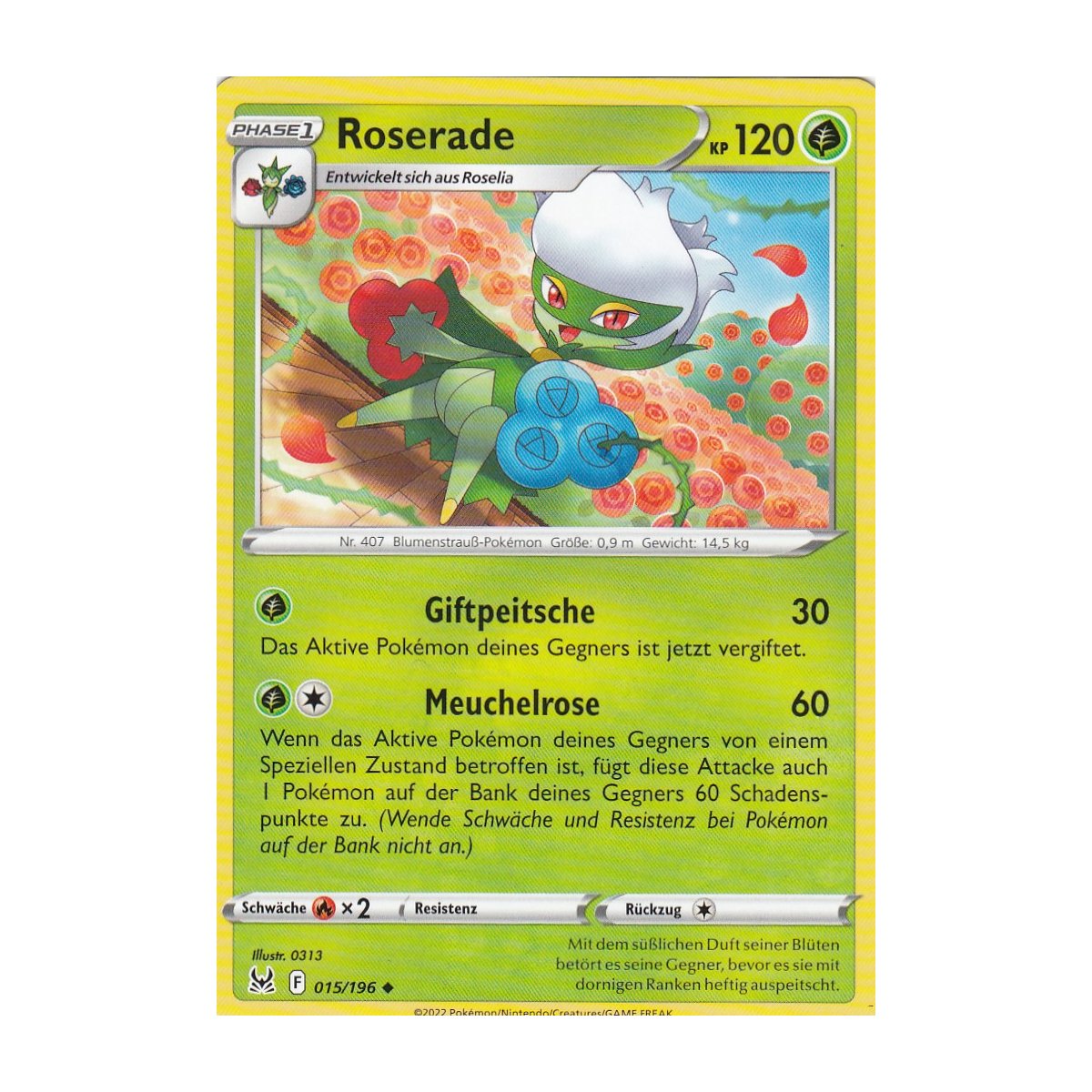 Roserade 015/196 Verlorener Ursprung Pokemon Karte günstig kaufen