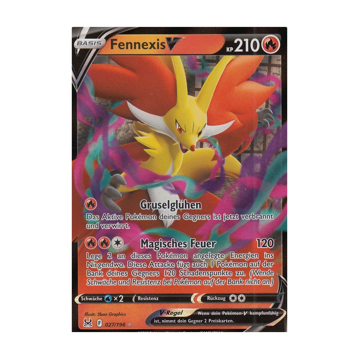 Fennexis-V 027/196 Verlorener Ursprung Pokemon Karte kaufen