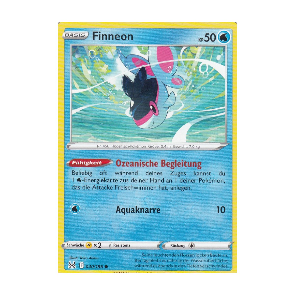Finneon 040/196 Verlorener Ursprung Pokemon Karte günstig kaufen