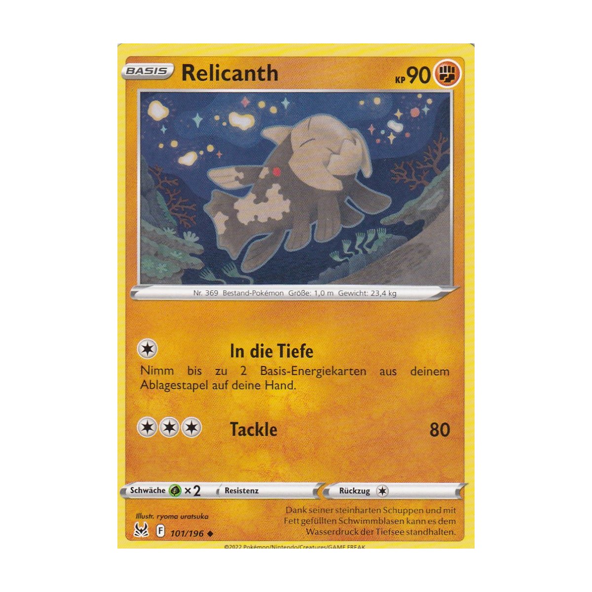 Relicanth 101/196 Verlorener Ursprung Pokemon Karte kaufen