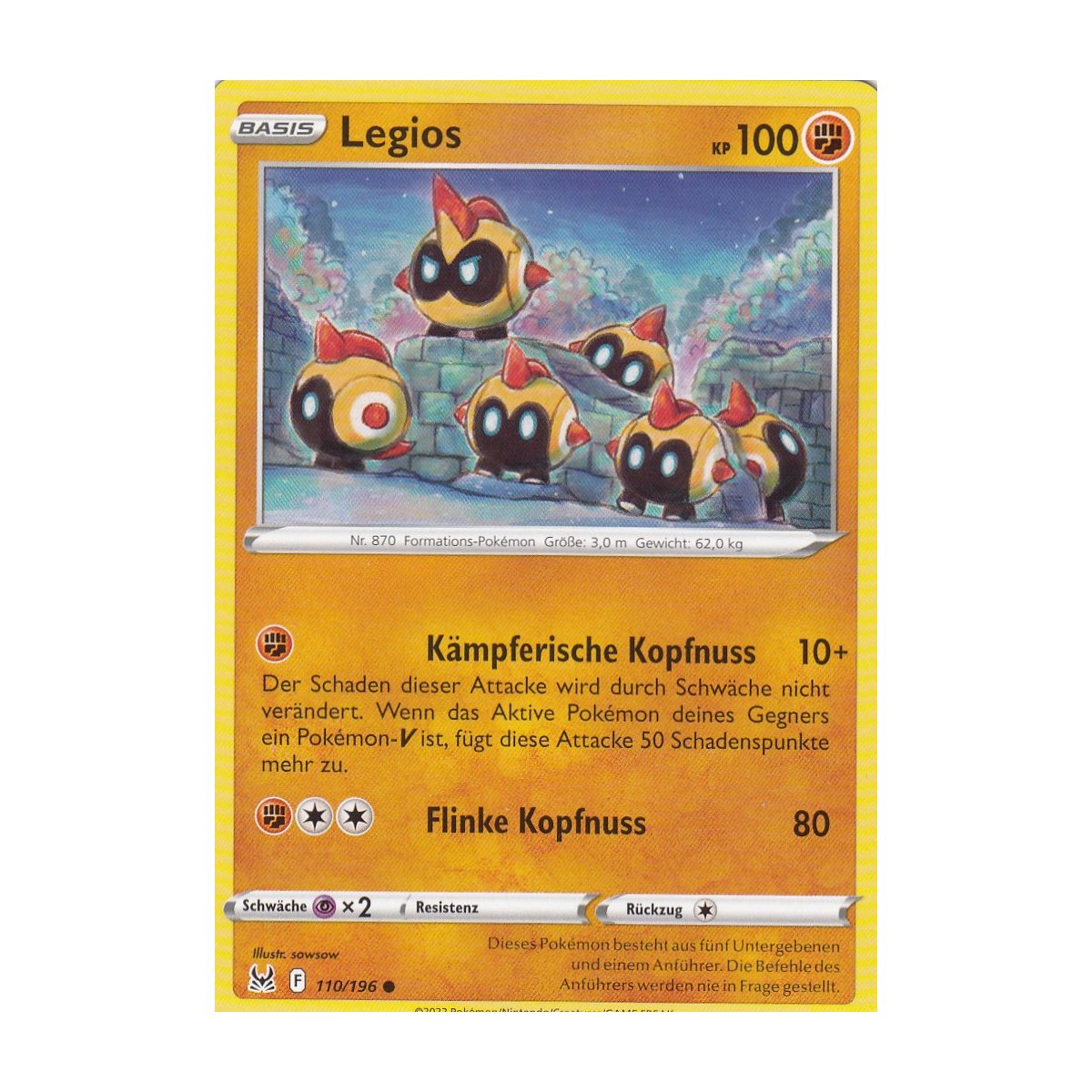 Legios 110/196 Verlorener Ursprung Pokemon Karte günstig kaufen