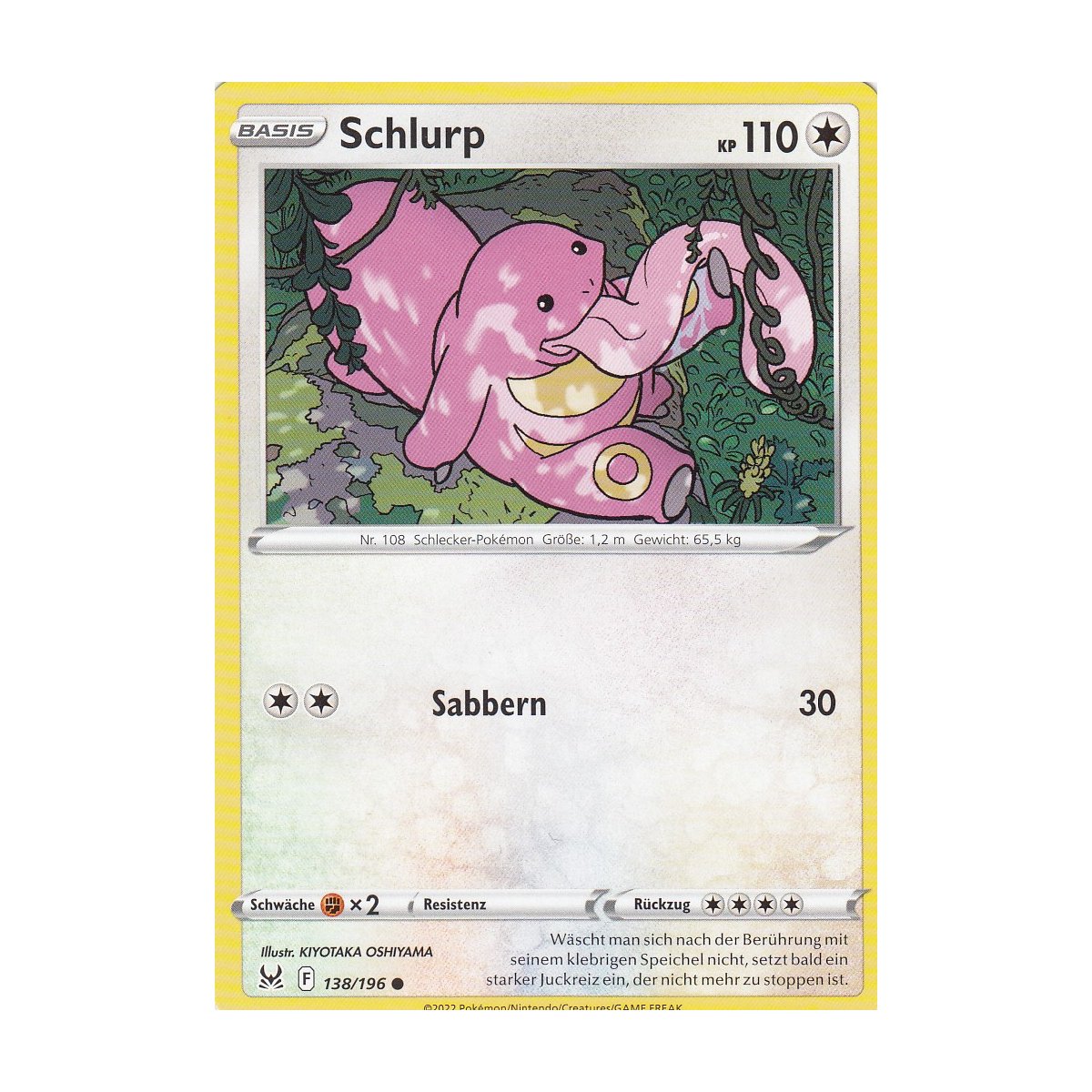 Schlurp 138/196 Verlorener Ursprung Pokemon Karte günstig kaufen