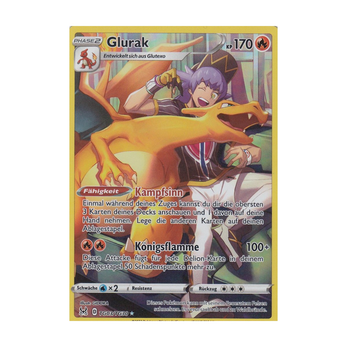 Glurak TG03/TG30 Verlorener Ursprung Pokemon Karte günstig kaufen