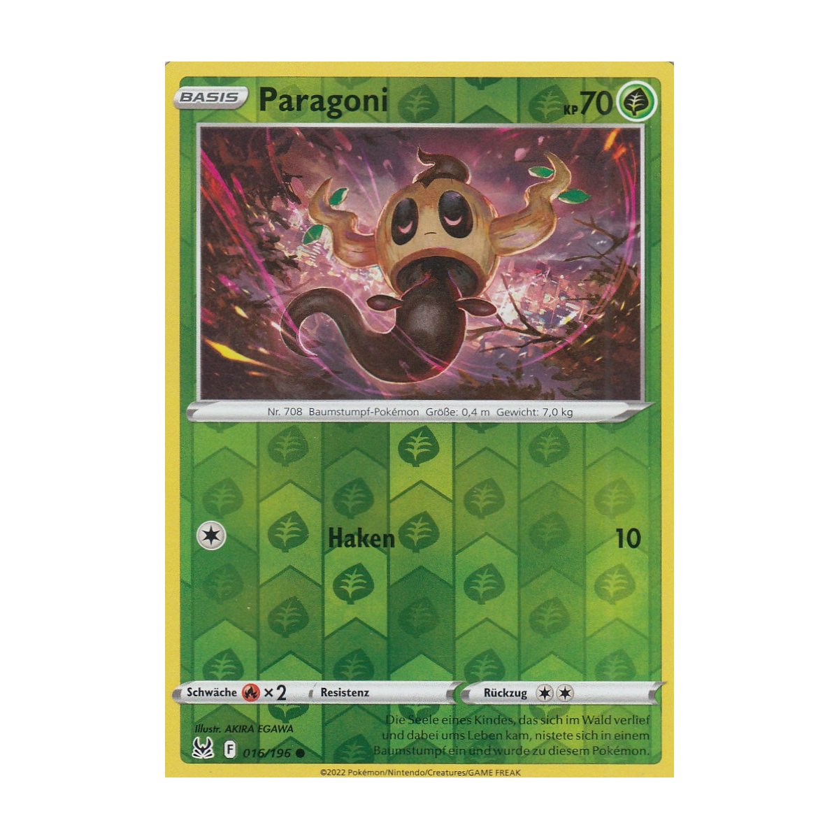 Paragoni 016/196 REVERSE HOLO Verlorener Ursprung Pokemon Karte kaufen