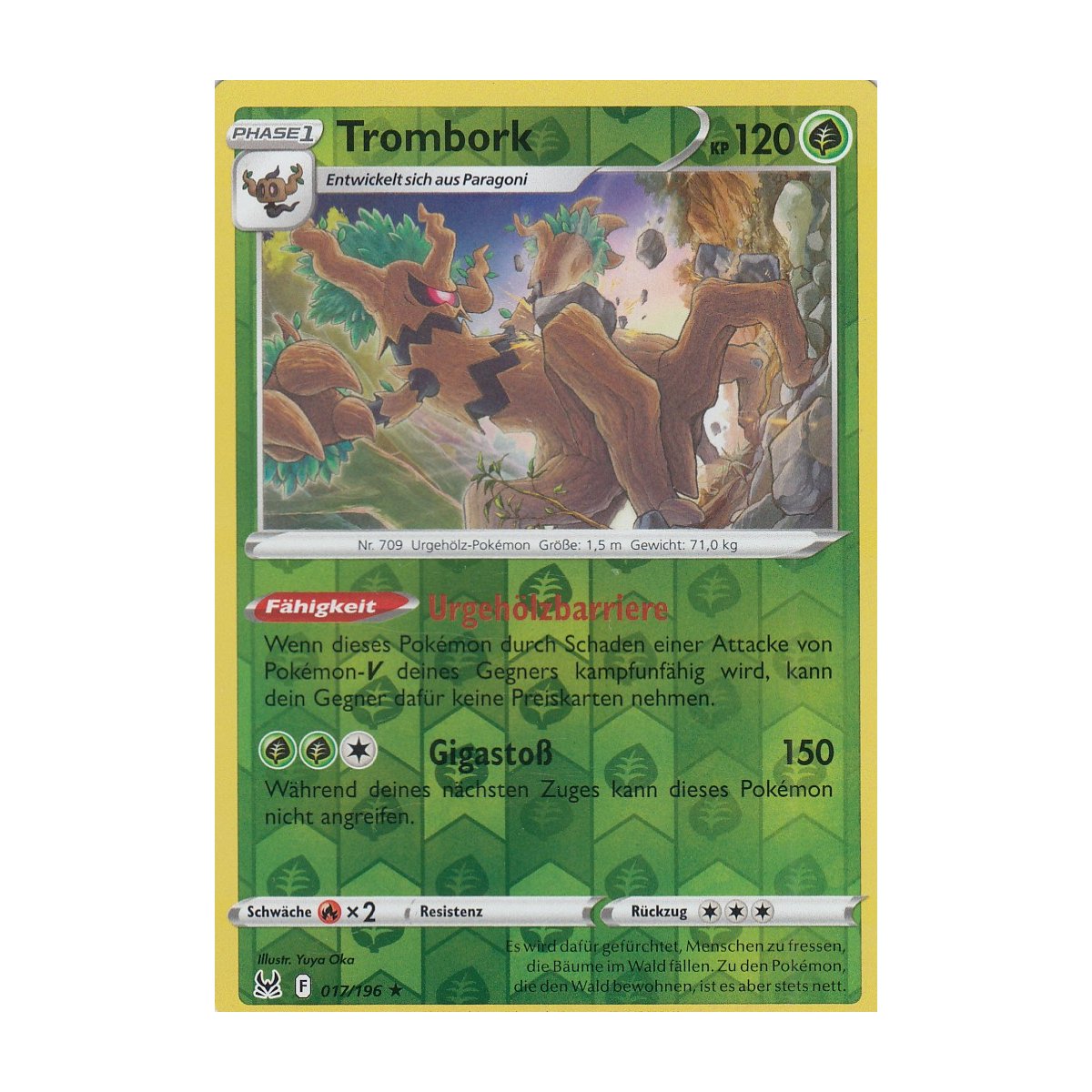 Trombork 017/196 HOLO REVERSE HOLO Verlorener Ursprung Pokemon Karte kaufen