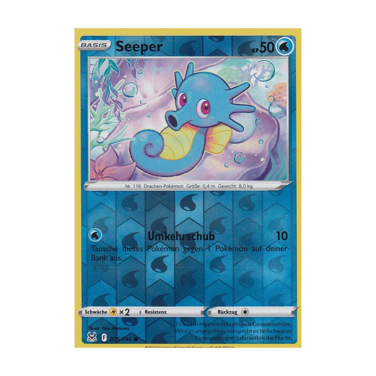 Seeper 035/196 REVERSE HOLO Verlorener Ursprung Pokemon Karte kaufen