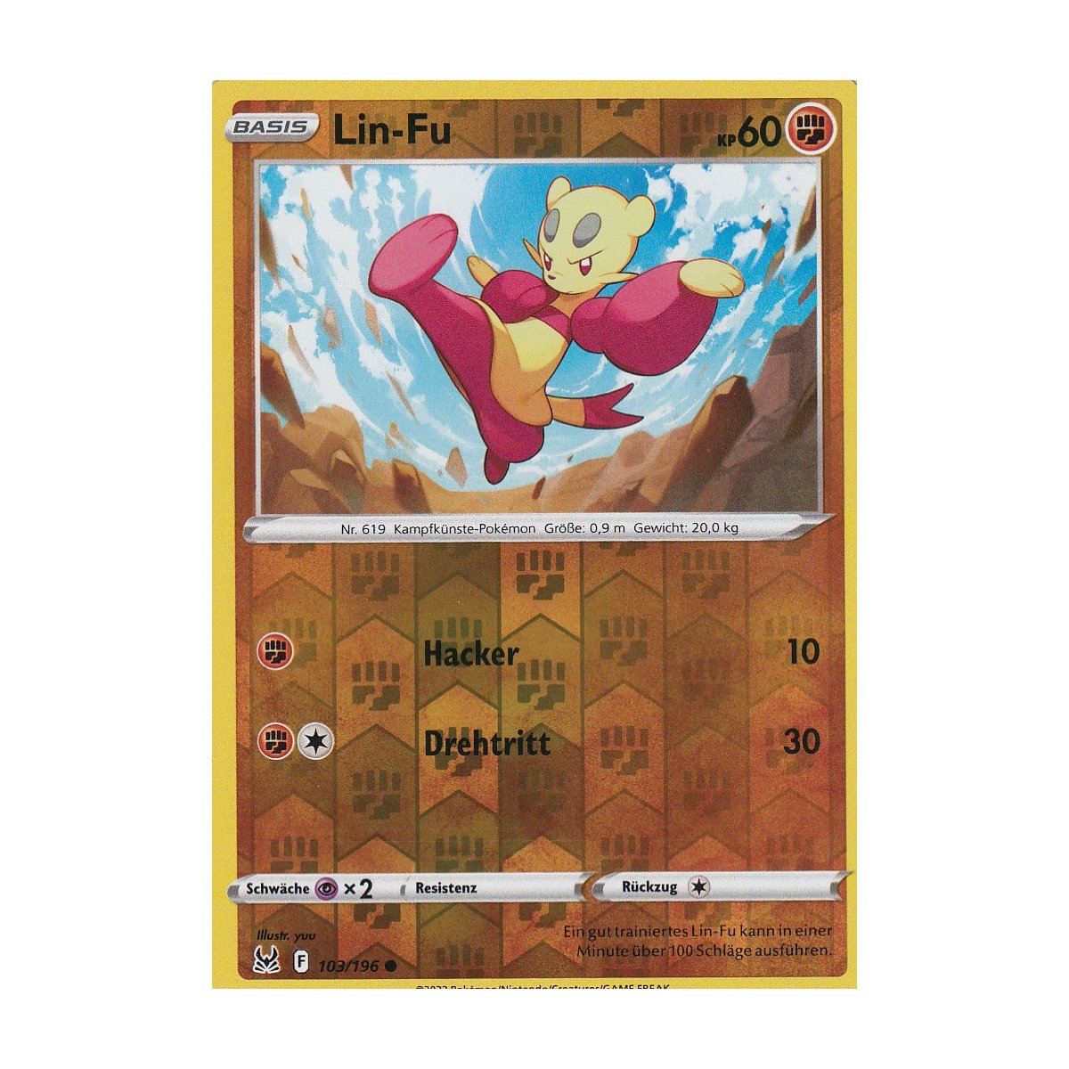 Lin-Fu 103/196 REVERSE HOLO Verlorener Ursprung Pokemon Karte kaufen