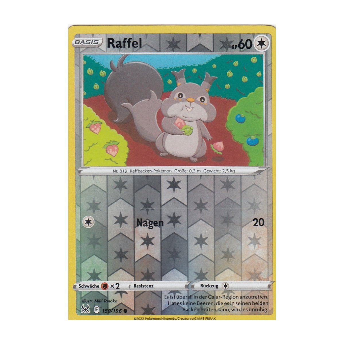 Raffel 150/196 REVERSE HOLO Verlorener Ursprung Pokemon Karte kaufen