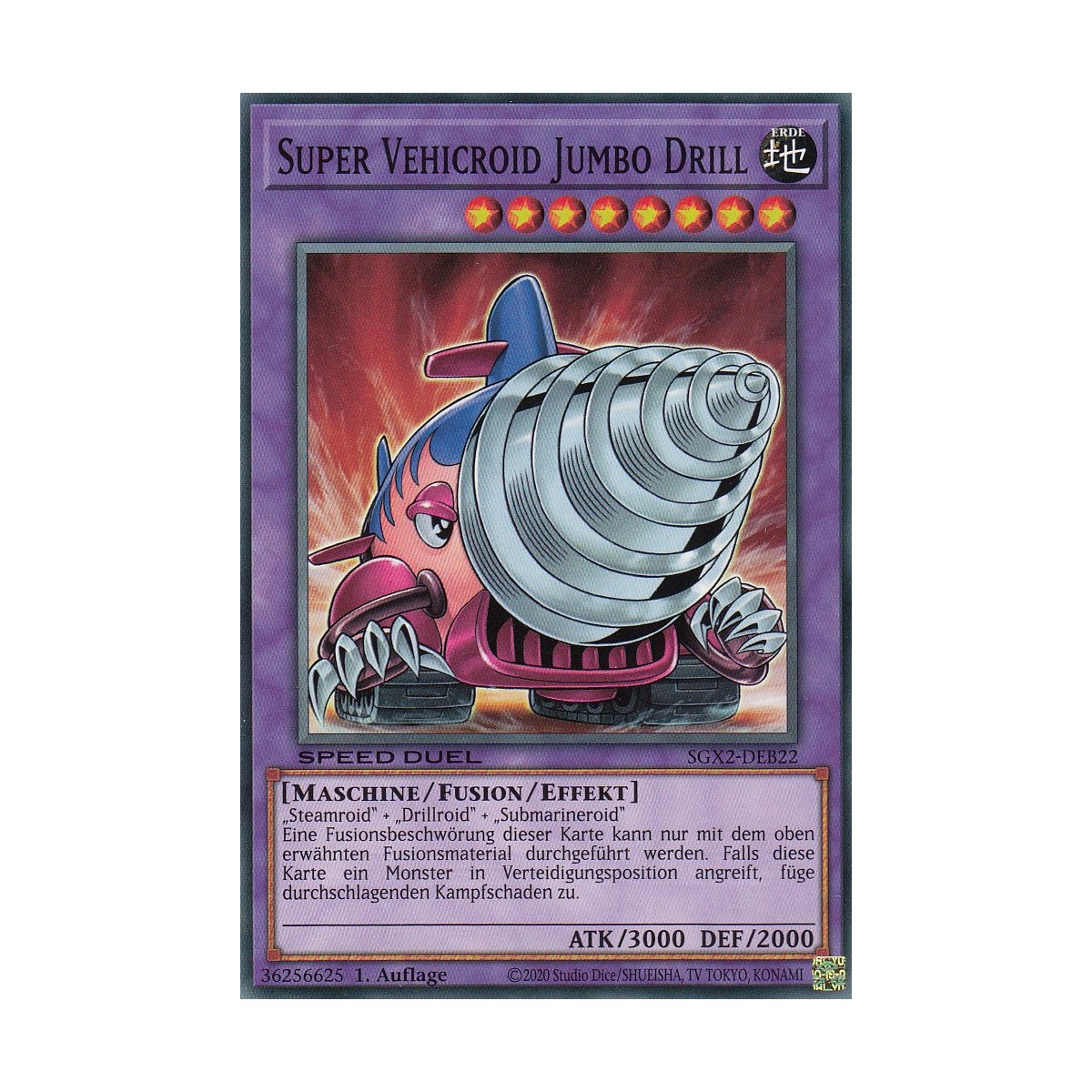 Super Vehicroid Jumbo Drill SGX2-DEB22 Speed Duel GX: Midterm Paradox ...