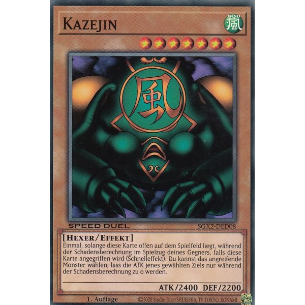 Kazejin SGX2-DED08 Speed Duel GX: Midterm Paradox kaufen
