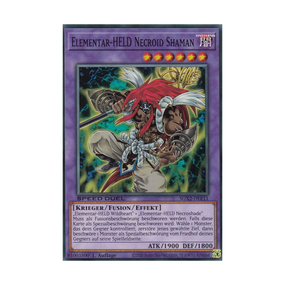 Elementar-HELD Necroid Shaman SGX2-DEE11 Speed Duel GX: Midterm Paradox ...
