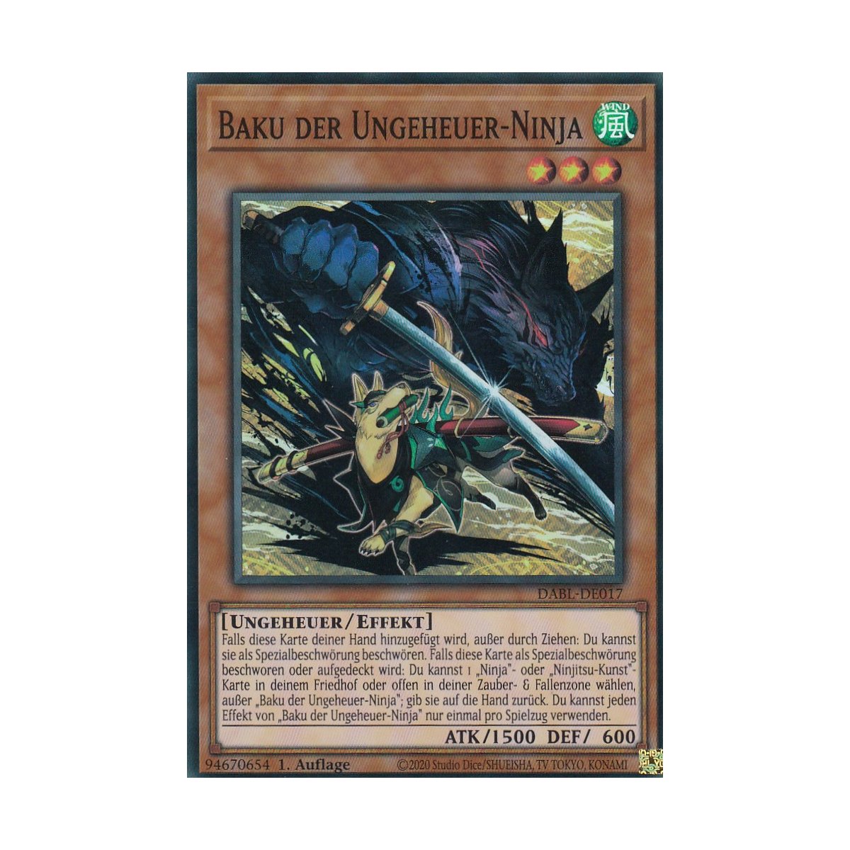 Baku der Ungeheuer-Ninja DABL-DE017 Darkwing Blast kaufen