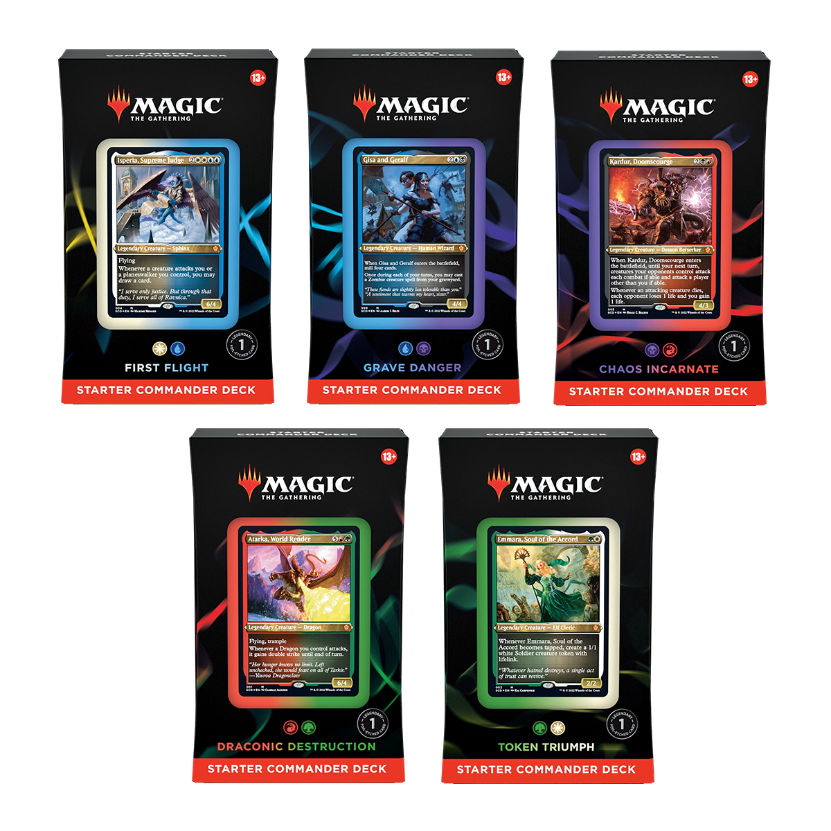 Evergreen Starter Commander Decks - alle 5 Decks Magic the Gathering kaufen
