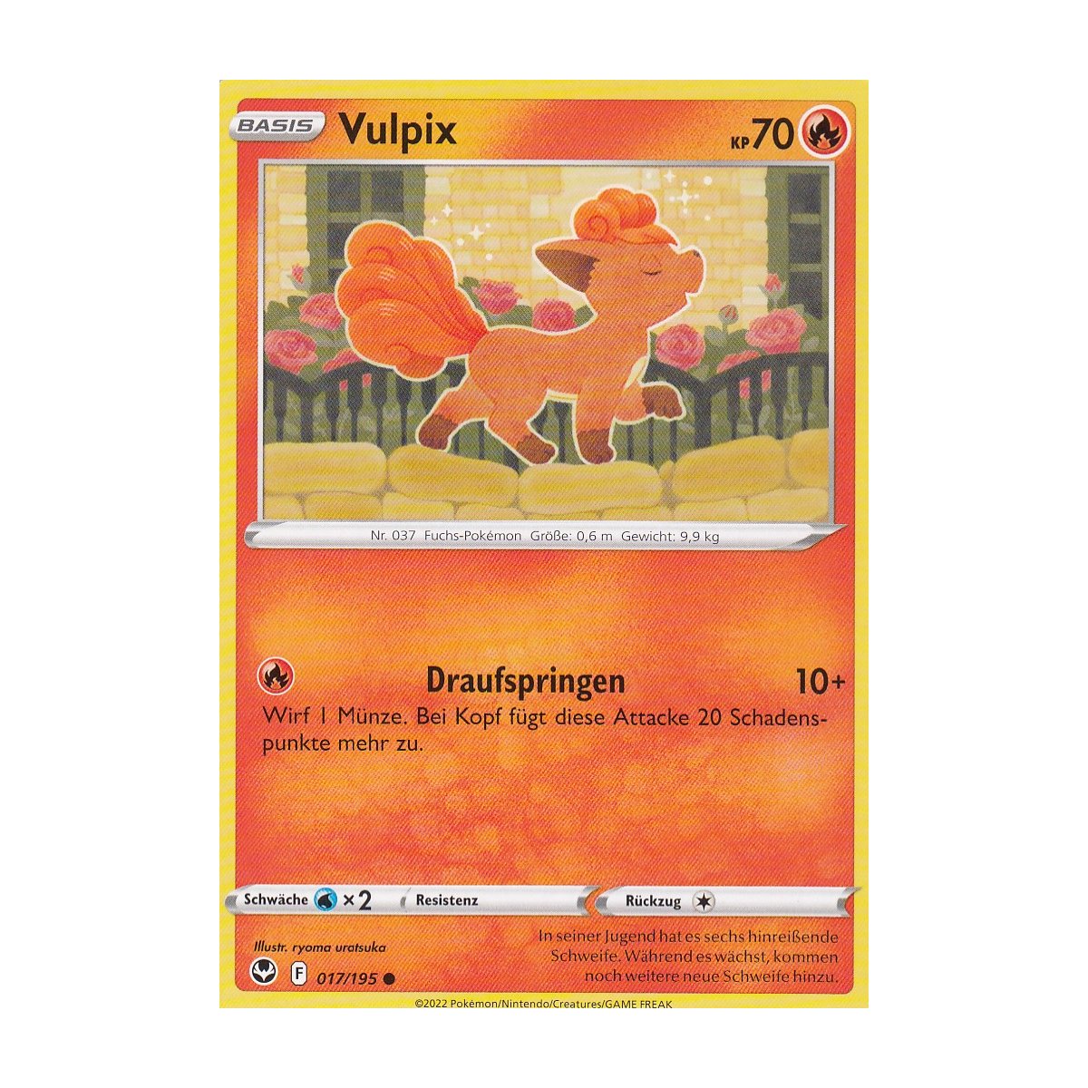 Vulpix 017/195 Silberne Sturmwinde Pokemon Karte günstig kaufen