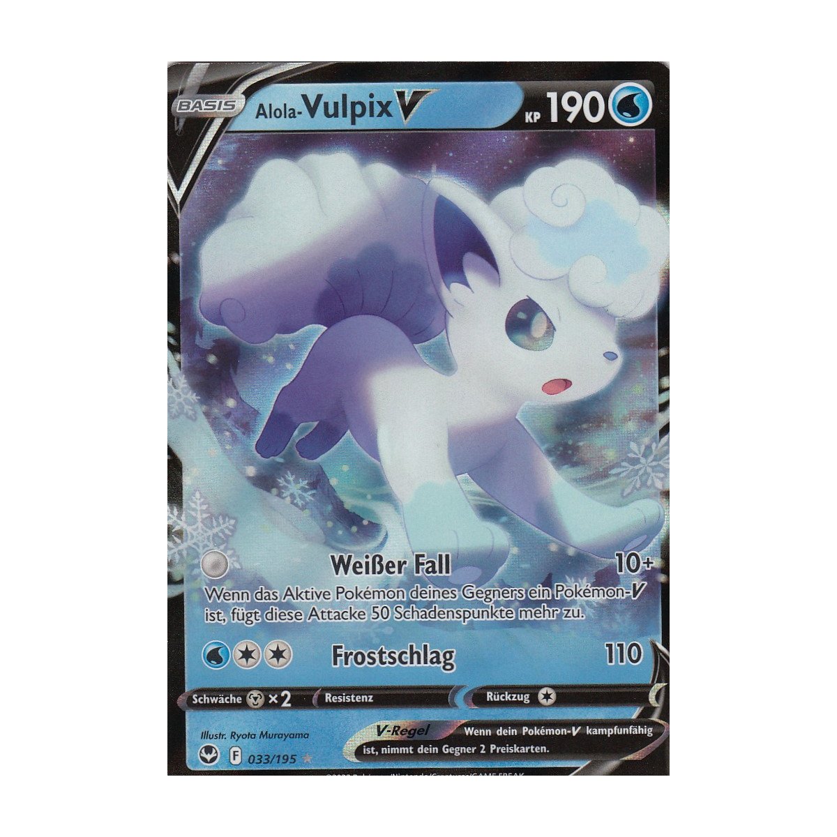 Alola-Vulpix-V 033/195 Silberne Sturmwinde Pokemon Karte kaufen