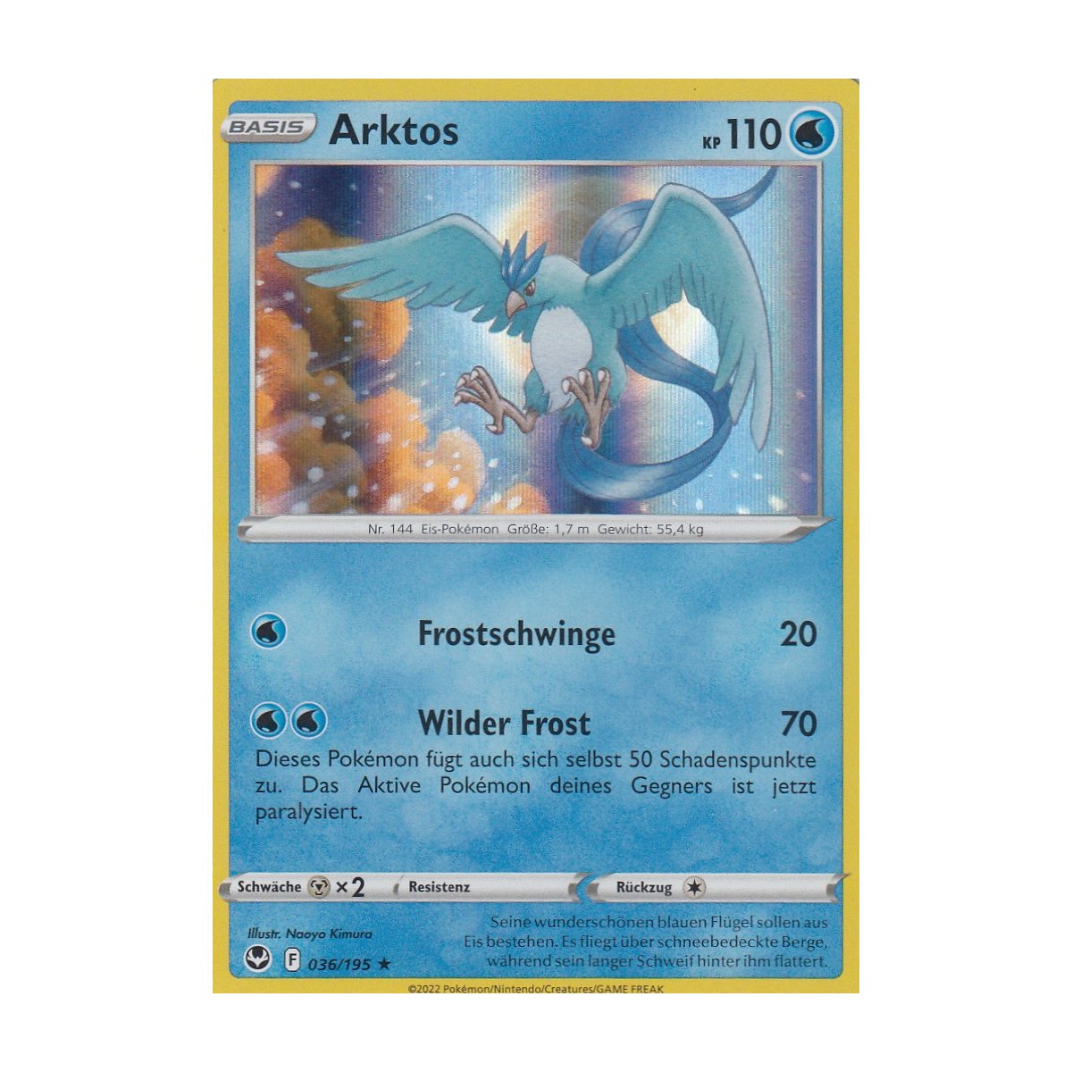 Arktos 036/195 HOLO Silberne Sturmwinde Pokemon Karte kaufen