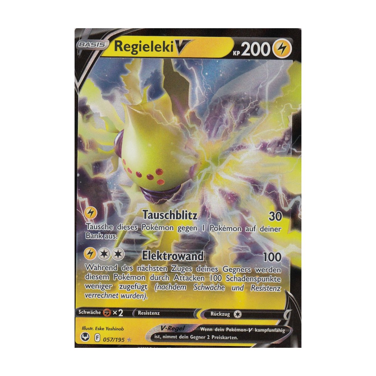 Regieleki-V 057/195 Silberne Sturmwinde Pokemon Karte kaufen