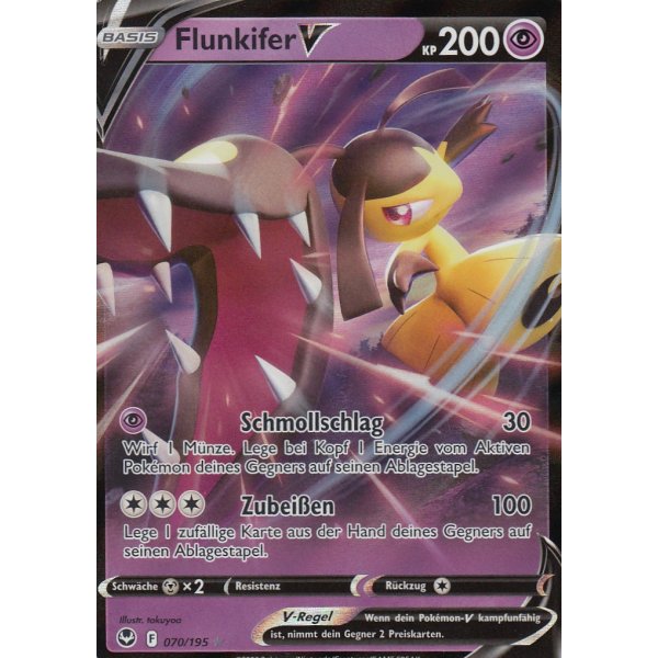 Flunkifer-V 070/195 Silberne Sturmwinde Pokemon Karte kaufen