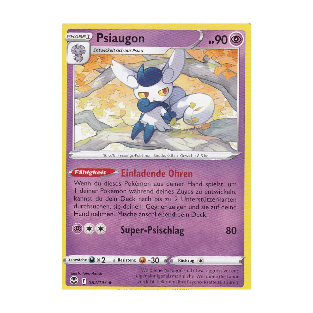 Psiaugon 082/195 Silberne Sturmwinde Pokemon Karte günstig kaufen
