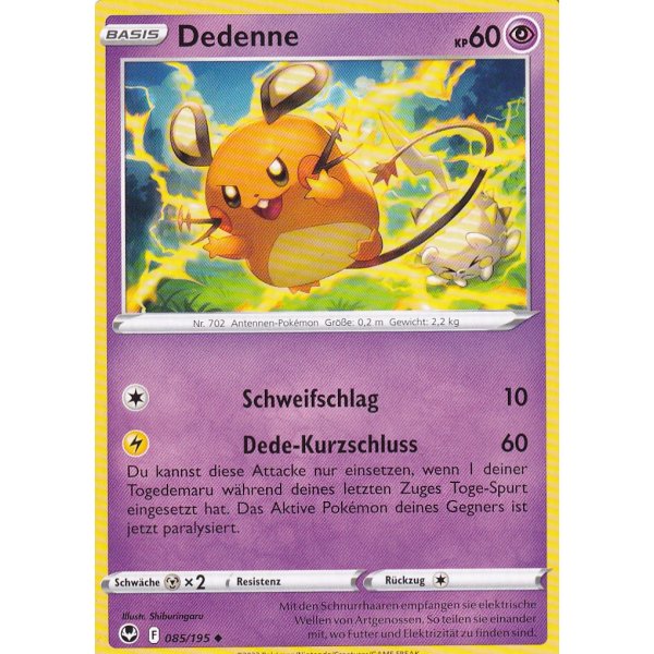 Dedenne 085/195 Silberne Sturmwinde Pokemon Karte günstig kaufen