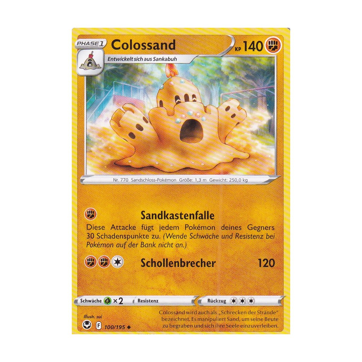 Colossand 100/195 Silberne Sturmwinde Pokemon Karte kaufen