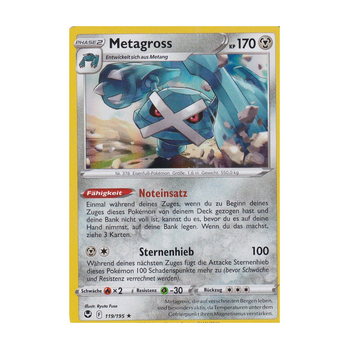 Metagross 119/195 HOLO Silberne Sturmwinde Pokemon Karte kaufen