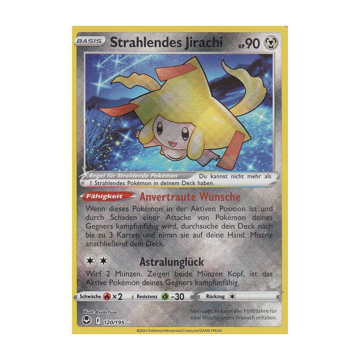 Strahlendes Jirachi 120/195 Silberne Sturmwinde Pokemon Karte kaufen