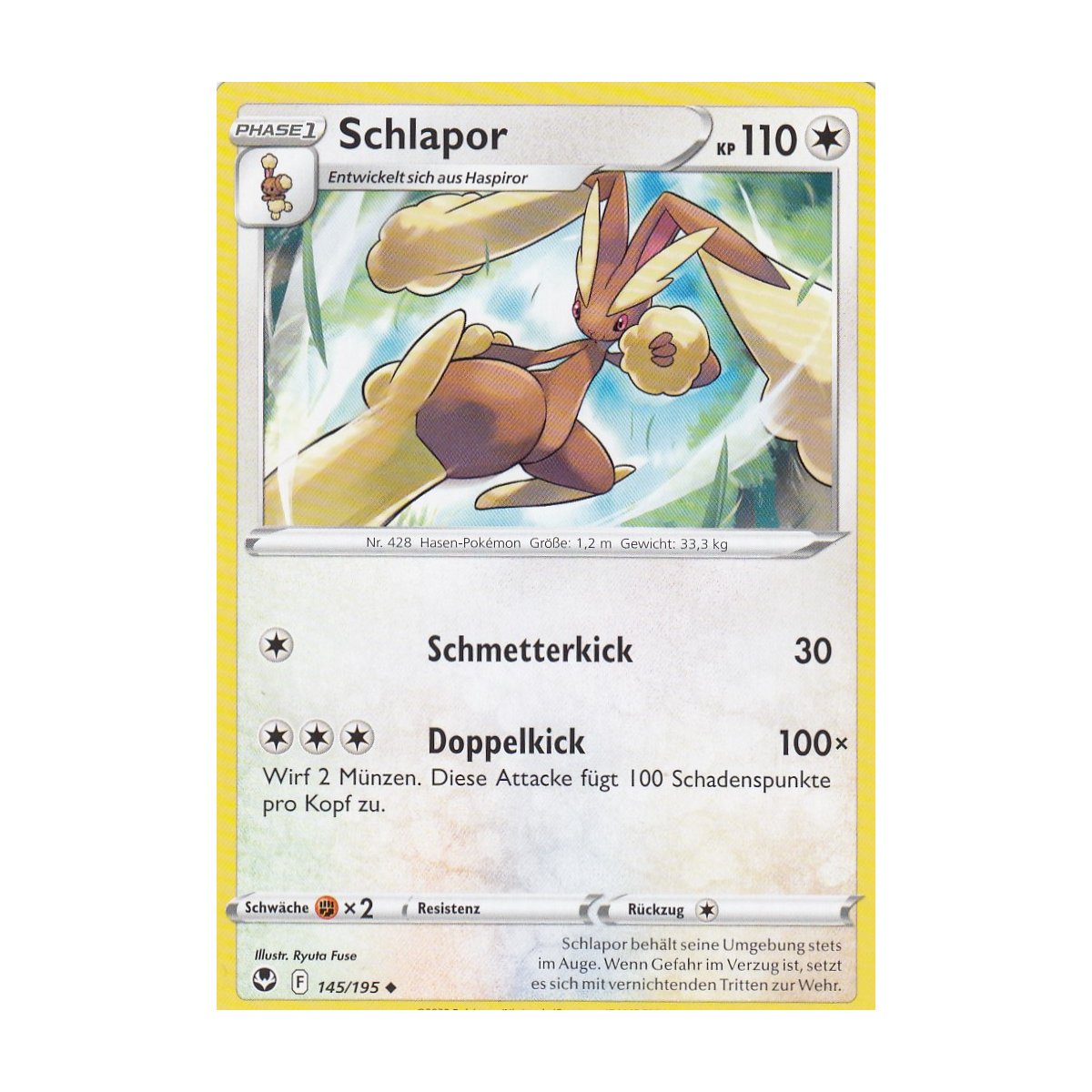 Schlapor 145/195 Silberne Sturmwinde Pokemon Karte günstig kaufen