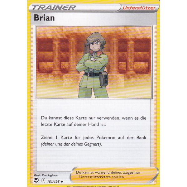 Brian 151/195 Silberne Sturmwinde Pokemon Karte günstig kaufen