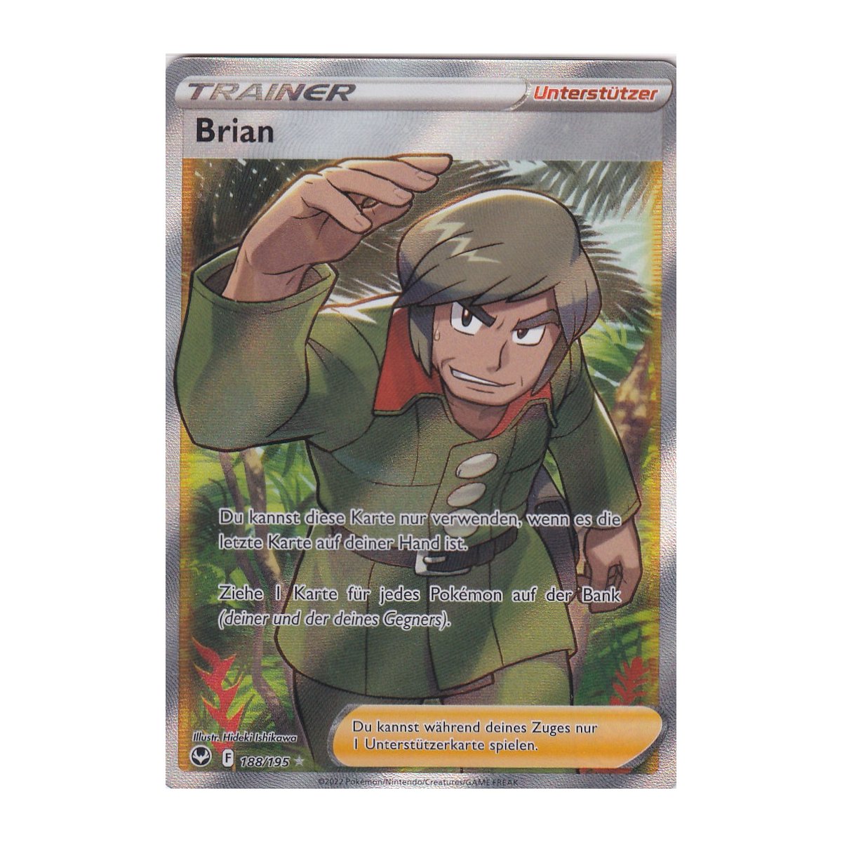 Brian 188/195 Silberne Sturmwinde Pokemon Karte günstig kaufen