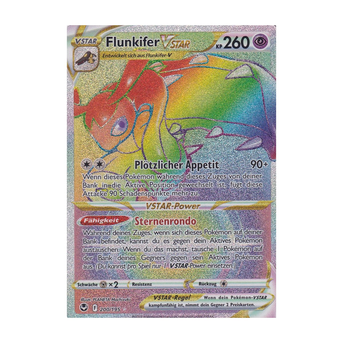 Flunkifer-VSTAR 200/195 RAINBOW Silberne Sturmwinde Pokemon Karte kaufen