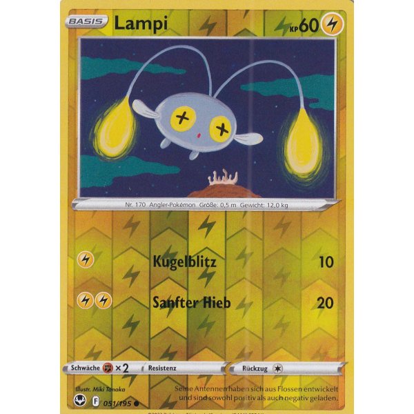 Lampi 051/195 REVERSE HOLO Silberne Sturmwinde Pokemon Karte kaufen