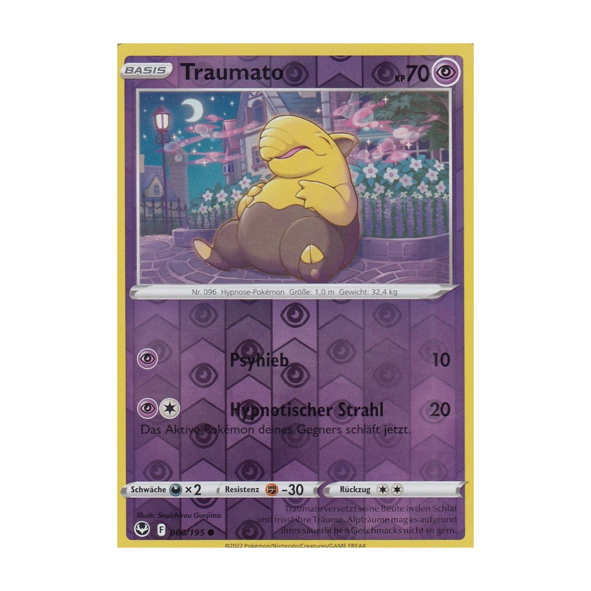 Traumato 060/195 REVERSE HOLO Silberne Sturmwinde Pokemon Karte kaufen