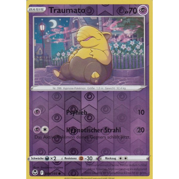 Traumato 060/195 REVERSE HOLO Silberne Sturmwinde Pokemon Karte kaufen