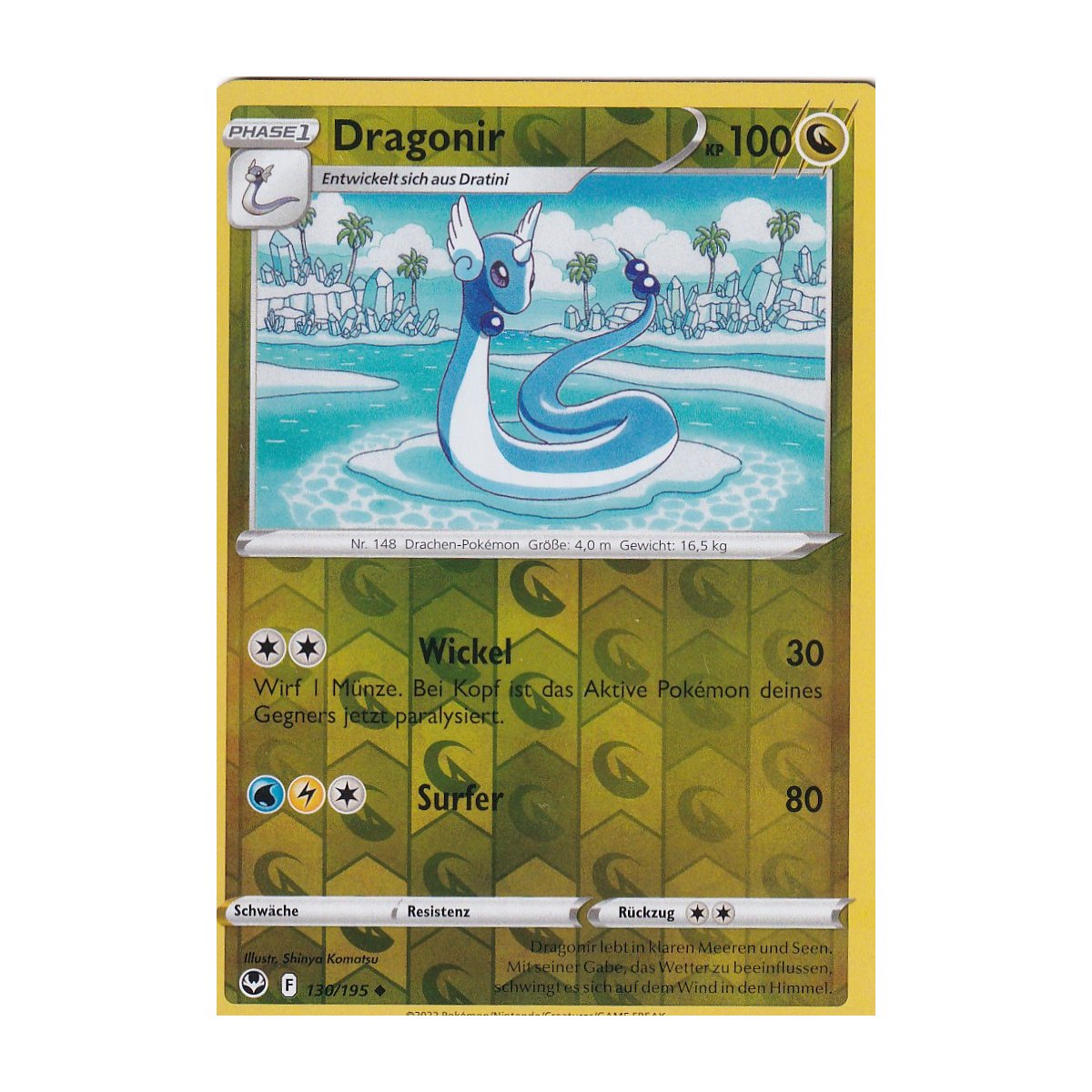 Dragonir 130/195 REVERSE HOLO Silberne Sturmwinde Pokemon Karte kaufen