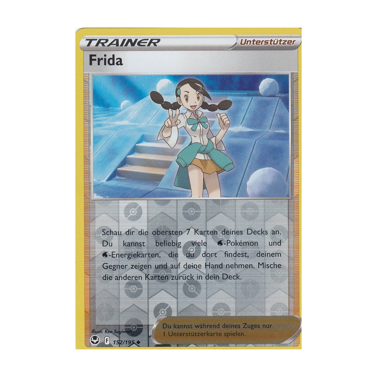 Frida 152/195 REVERSE HOLO Silberne Sturmwinde Pokemon Karte kaufen