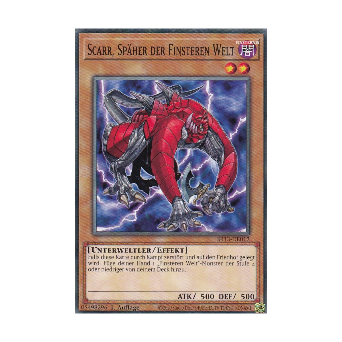 Scarr, Späher der Finsteren Welt SR13-DE012 Structure Deck: Dark World ...