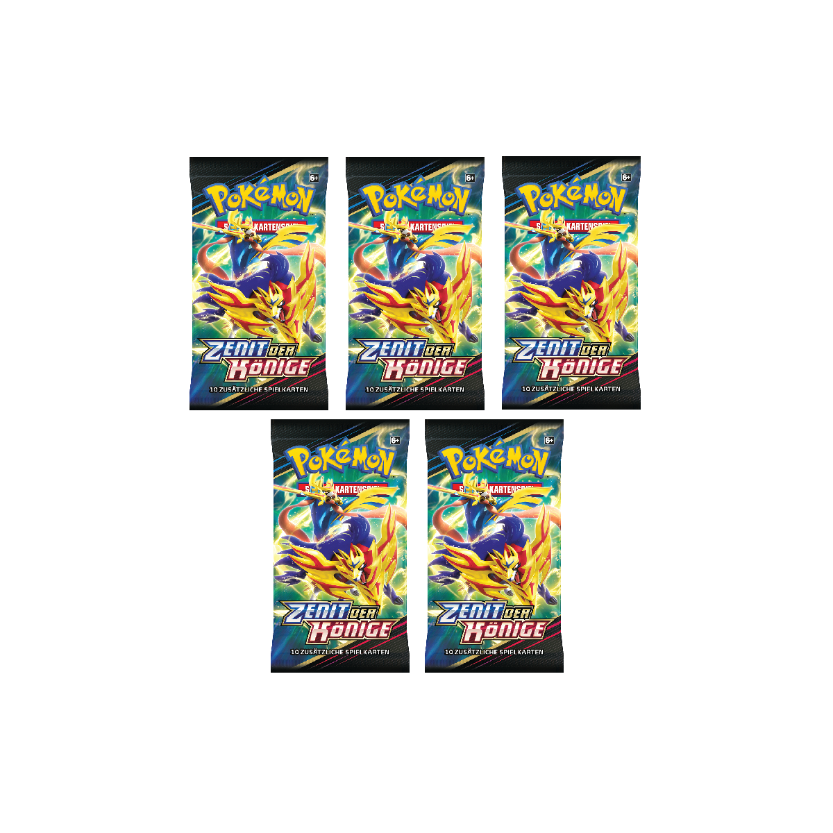 Zenit der Könige: 5x Booster (deutsch) Pokemon günstig kaufen