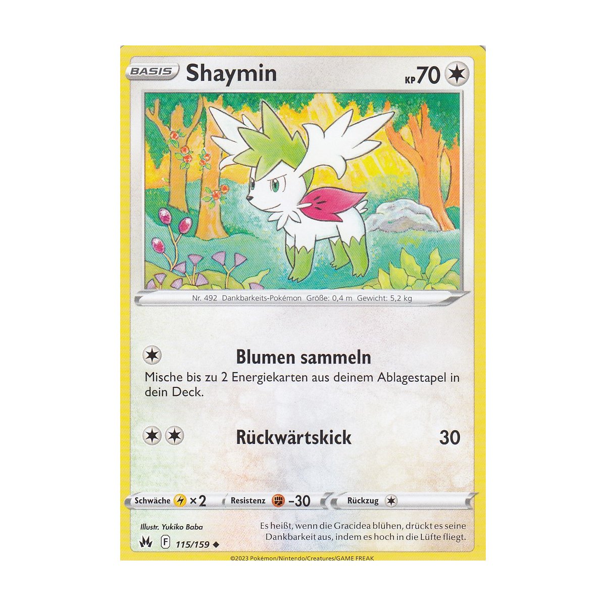Shaymin 115/159 Zenit der Könige Pokemon Karte günstig kaufen