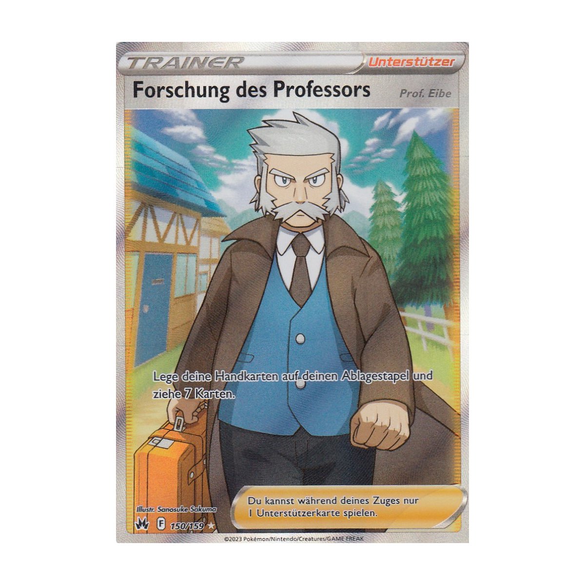 Forschung des Professors 150/159 FULLART Zenit der Könige Pokemon Karte ...