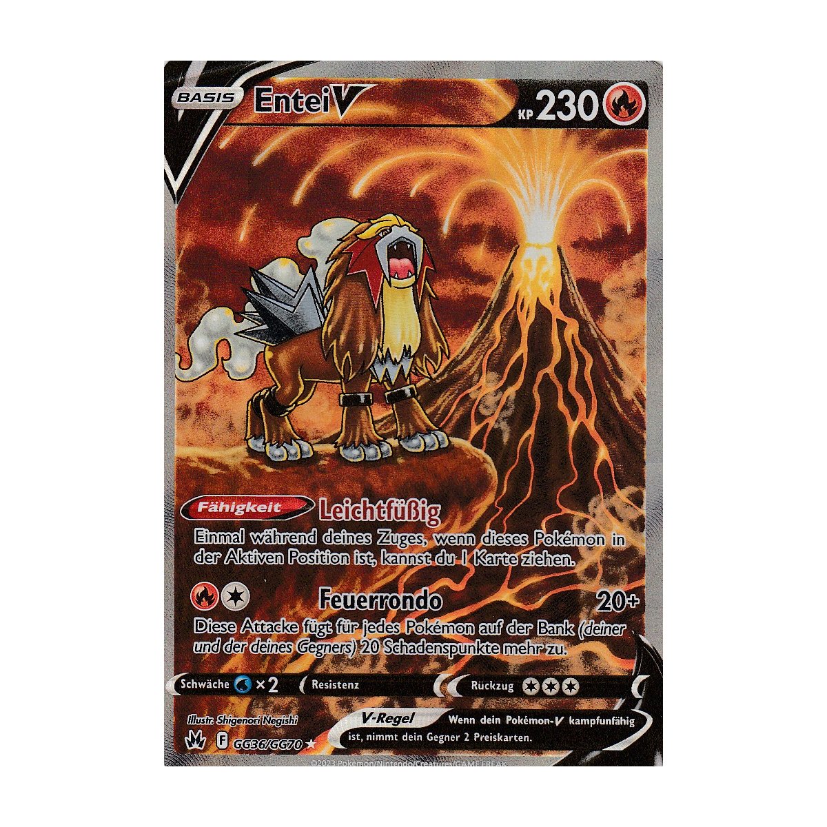 Entei-V GG36/GG70 FULLART Zenit der Könige Pokemon Karte kaufen