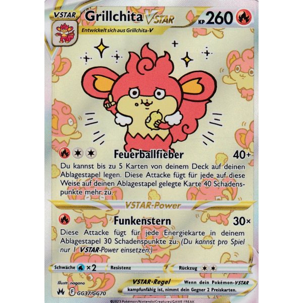 Grillchita-VStar GG37/GG70 FULLART Zenit der Könige Pokemon Karte kaufen