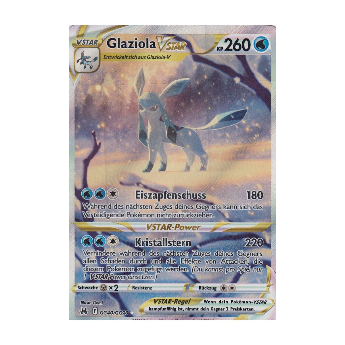 Glaziola-VSTAR GG40/GG70 FULLART Zenit der Könige Pokemon Karte kaufen