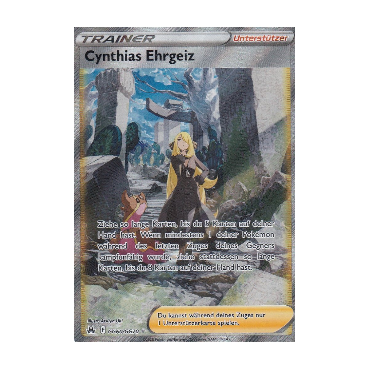 Cynthias Ehrgeiz GG60/GG70 FULLART Zenit der Könige Pokemon Karte kaufen